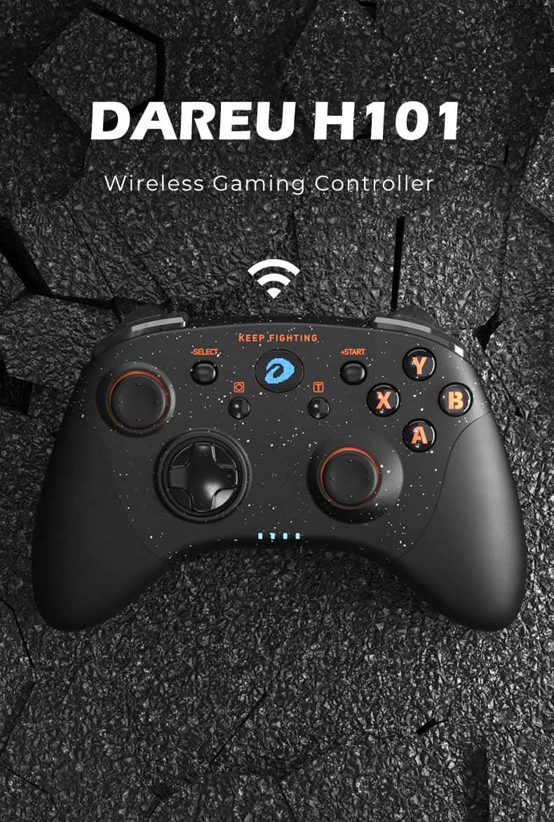 Tay cầm DareU H101X Đen | Dual Mode - Gearshop.vn